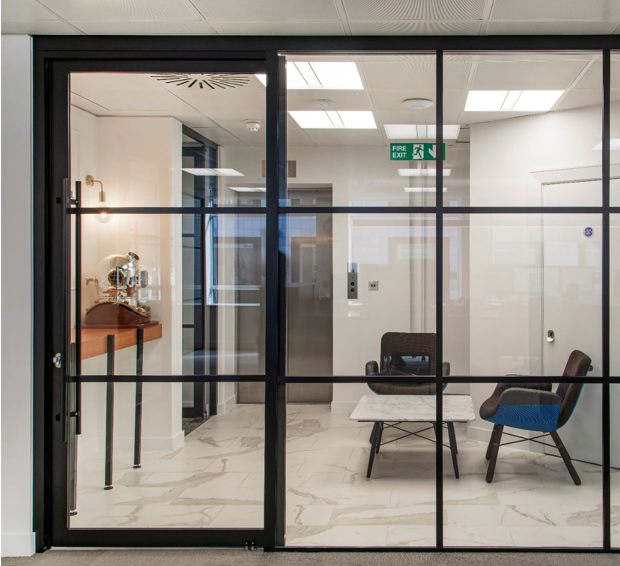 CONTEMPO GLIDE SINGLE GLAZED BANDED Up to 36dB Rw - Fusion Partitions
